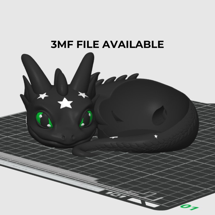 3D Printable Galactic Starlight Dragon - Suitable for Alexa Echo Pop by ...