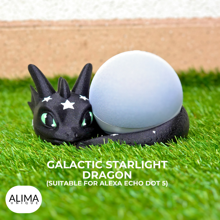 3D Printable Galactic Starlight Dragon - Suitable for Alexa Echo dot 5 ...