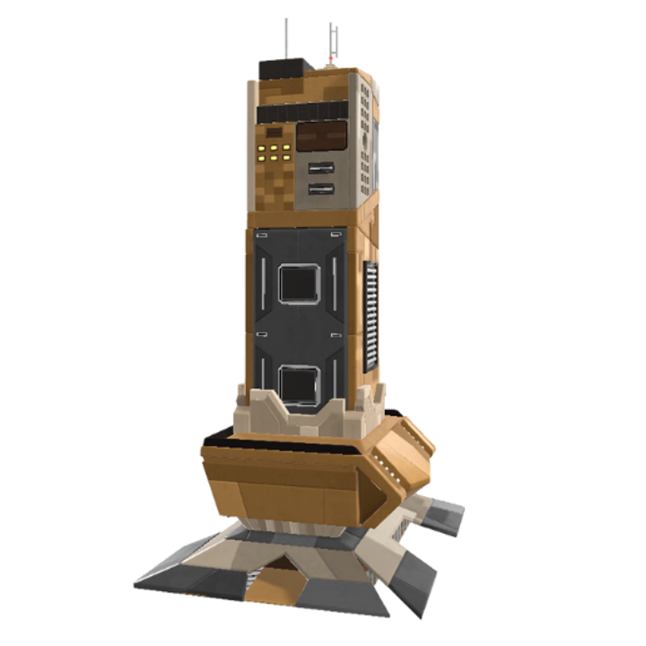 3D Printable Mid-Size Skyscraper 2 – Detailed 3D Urban Building Model ...