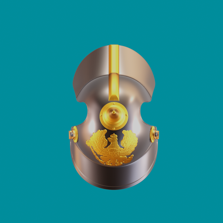 3D Printable German Dog Spiked Helmet - Pickelhaube. Scale To Size ...