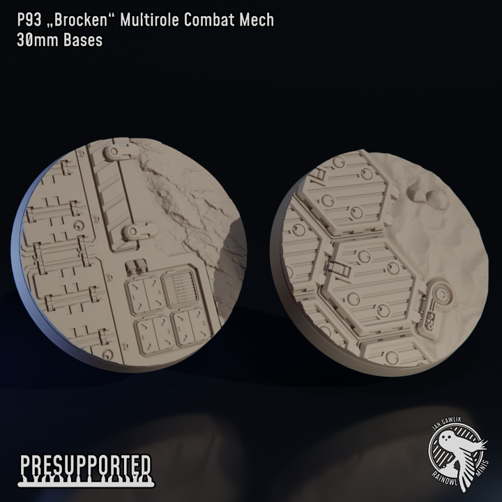 3D Printable P93 "Brocken" Multirole Combat Mech Modular Set by Rainowl ...