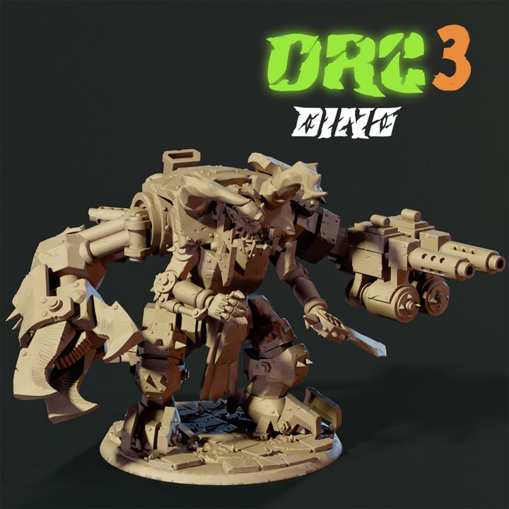 3D Printable Orc mecha by Dinoworld