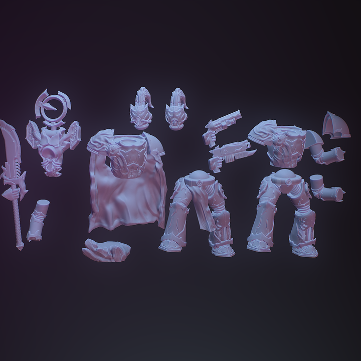 3D Printable Exalted Blade Lord by Querioz