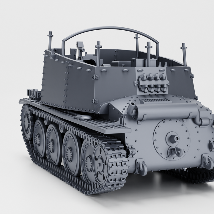 3D Printable sIG 33 auf Panzer 38(t) Ausf.H Grille (Germany, WW2) by ...