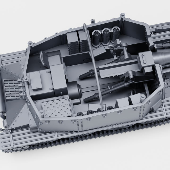 3D Printable sIG 33 auf Panzer 38(t) Ausf.H Grille (Germany, WW2) by ...