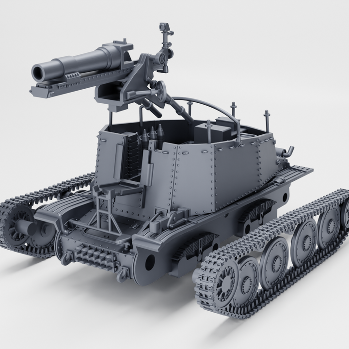 3D Printable sIG 33 auf Panzer 38(t) Ausf.H Grille (Germany, WW2) by ...