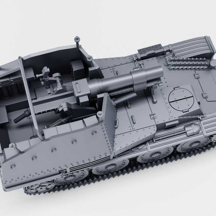 3D Printable sIG 33 auf Panzer 38(t) Ausf.K Grille + 3 Tankmen (Germany ...