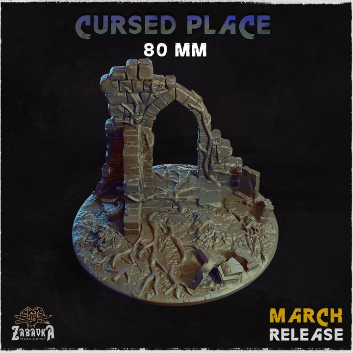 3D Printable Cursed Place - Bases & Toppers (Big Set++) by Zabavka Workshop
