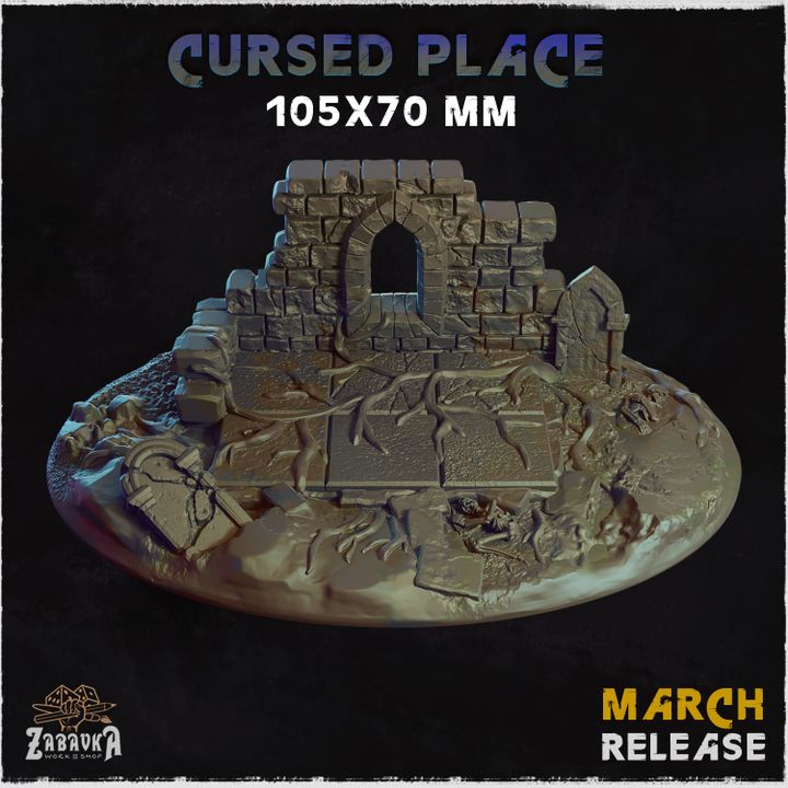 3D Printable Cursed Place - Bases & Toppers (Big Set++) by Zabavka Workshop