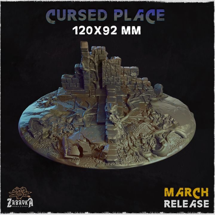 3D Printable Cursed Place - Bases & Toppers (Big Set++) by Zabavka Workshop