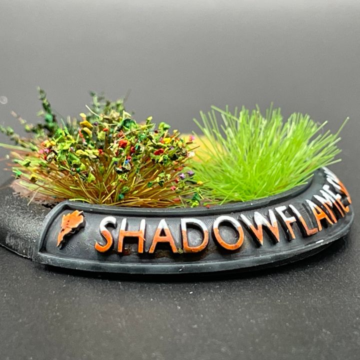 3D Printable Warmahordes Shadowflame Shard 180 degree arc marker and ...