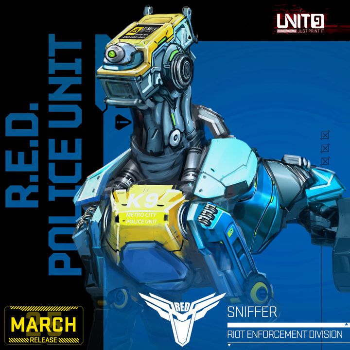 3D Printable Cyberpunk models BUNDLE - RIOT Enforcement Division ...