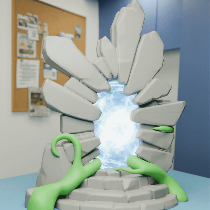 3D Printable Jungle Portal Phone Holder by Studio Tridimen