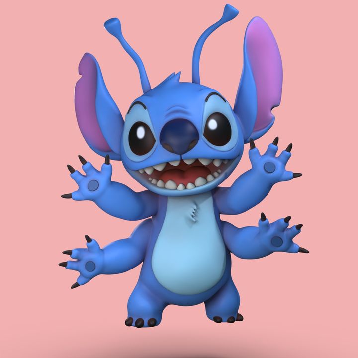 3D Printable Stitch Four Arms Version Fan Art by Jhonier