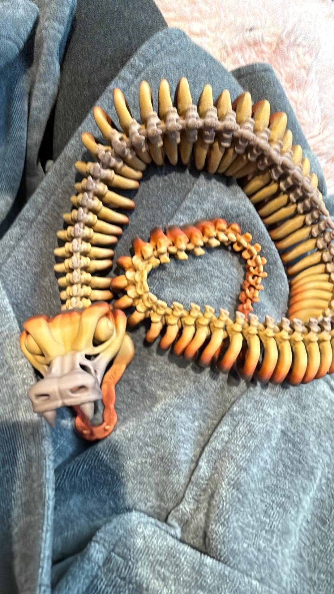 3D Printable Exclusive: Flexi Factory Skeleton Snake by Flexi Factory