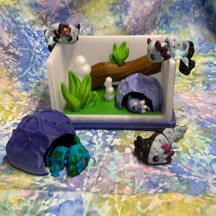3D Printable Aquarium Critter Display Set by Rebel Alicorn Designs