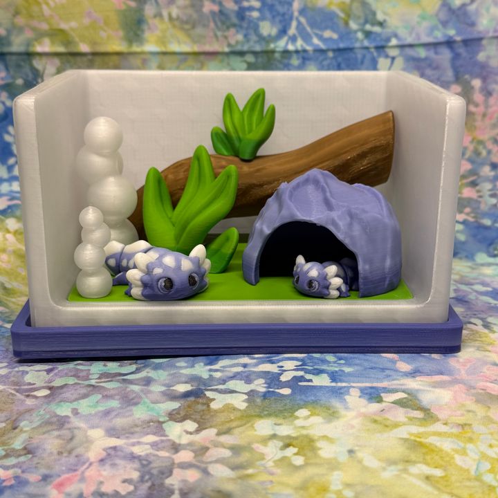 3D Printable Aquarium Critter Display Set by Rebel Alicorn Designs