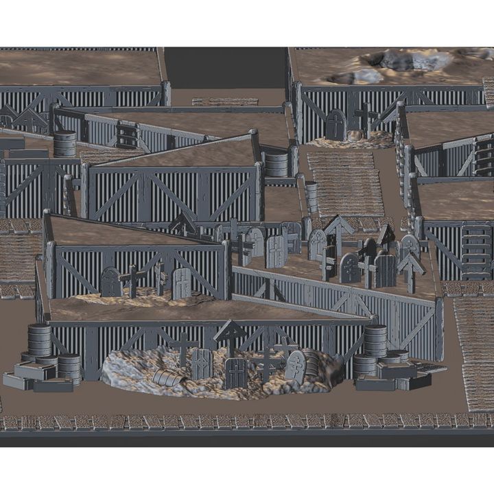 3D Printable Modular Trench Terrain-Perfect for-Trench Crusade-WW1 ...