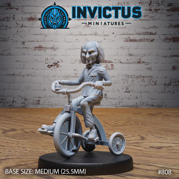3D Printable Maniac Doll Bicycle / Horror Night Encounter / Crazy ...