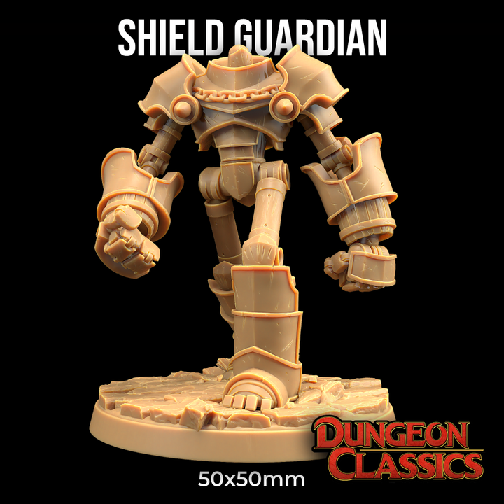 3D Printable Shield Guardian | PRESUPPORTED | Dungeon Classics by ...