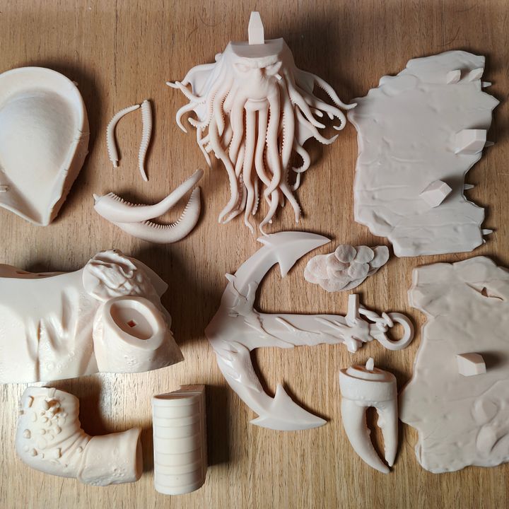 3D Printable Octoman Bust by Nguyên Trần