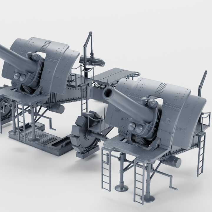 3D Printable 42cm Big Bertha (Germany, WW2) by Wargame3d