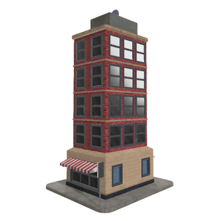 3D Printable Small City Building – 3D Printable Urban Structure Model ...