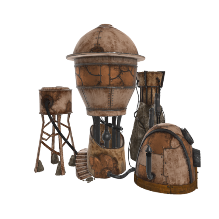 3D Printable Steampunk Cottage – Highly Detailed 3D Printable Model by ...