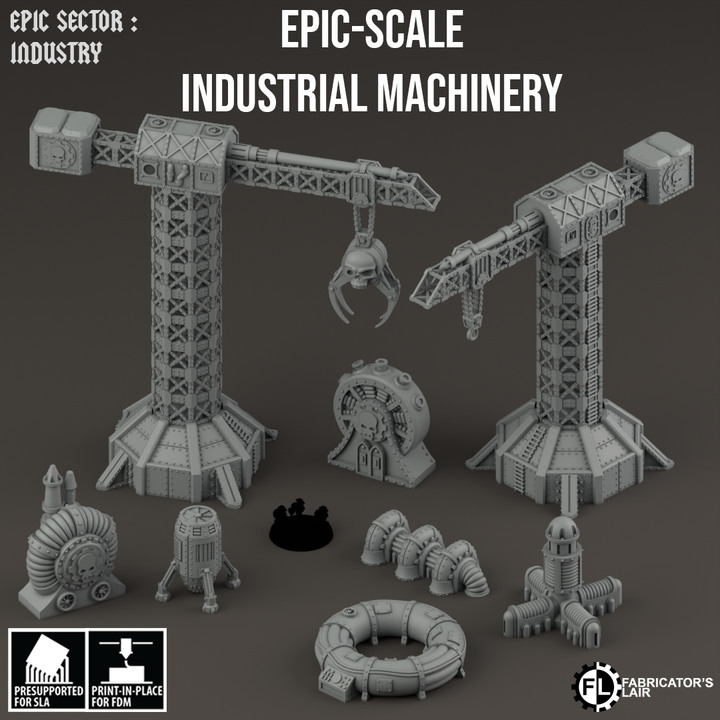3D Printable Epic Scale Industrial Machinery by Fabricator's Lair