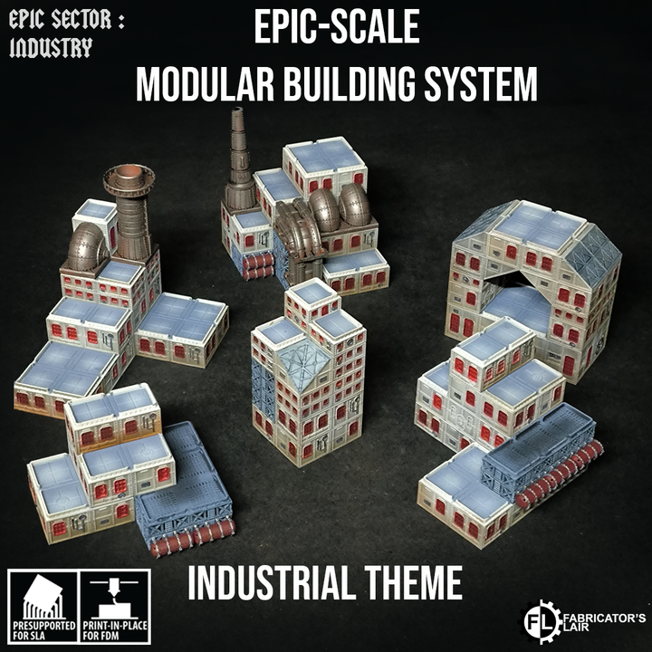 3D Printable Epic-scale Modular Building System - Grimdark Industrial ...