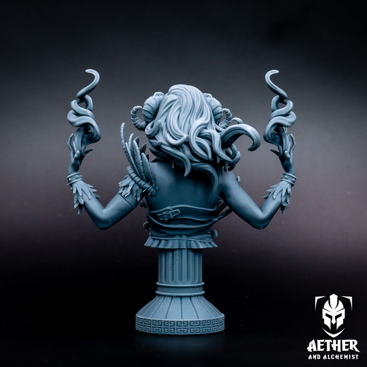 3D Printable Ignara Flareborn Bust by Aether and Alchemist