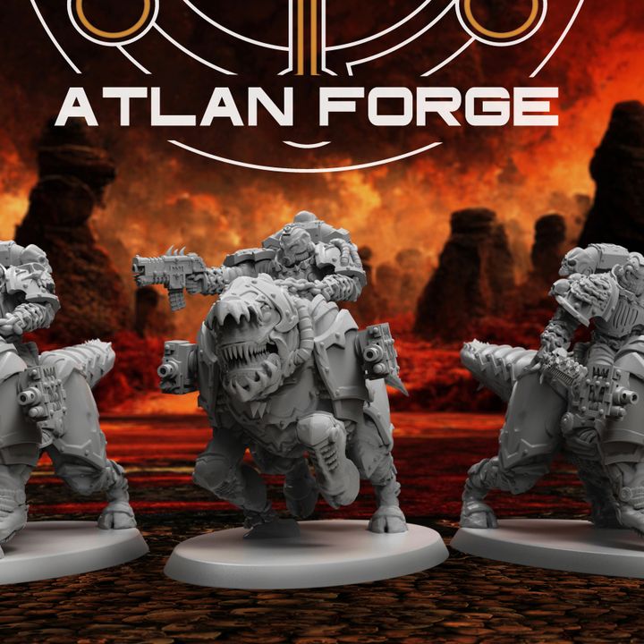 3D Printable Hades Demon Riders by Atlan Forge