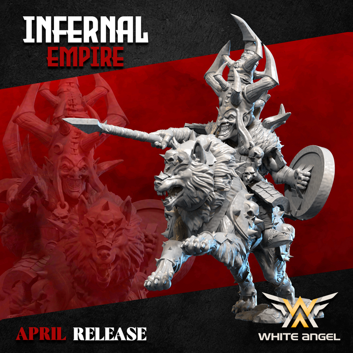 3D Printable INFERNAL GOBLIN COMMANDER WOLF - INFERNAL EMPIRE (APRIL ...