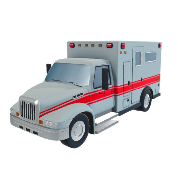 3D Printable Ambulance – 3D Printable Emergency Vehicle Model by Ahmed