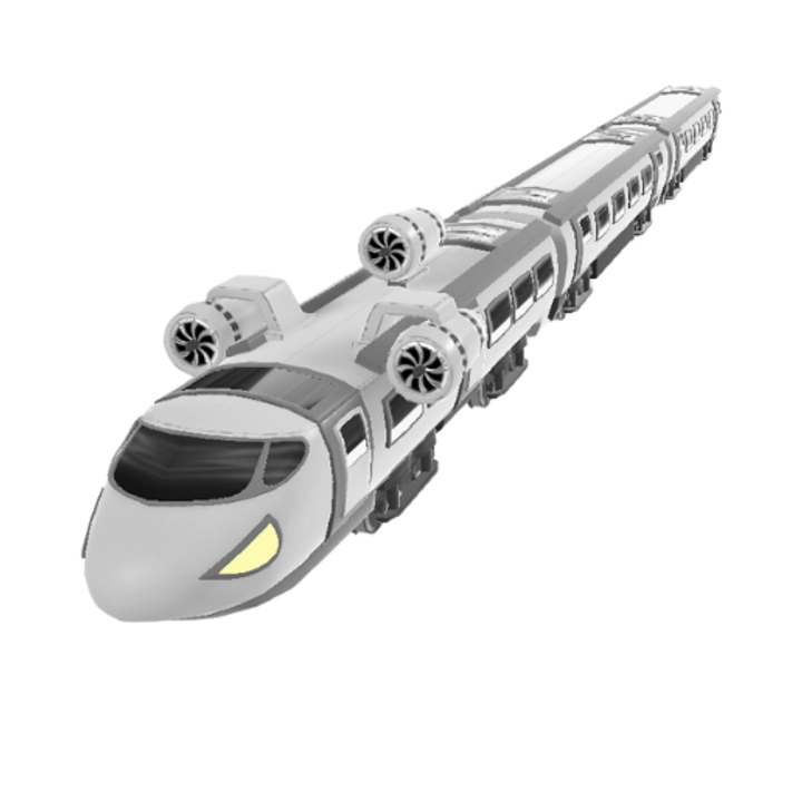 3D Printable Bullet Train – High-Speed 3D Printable Train Model by Ahmed