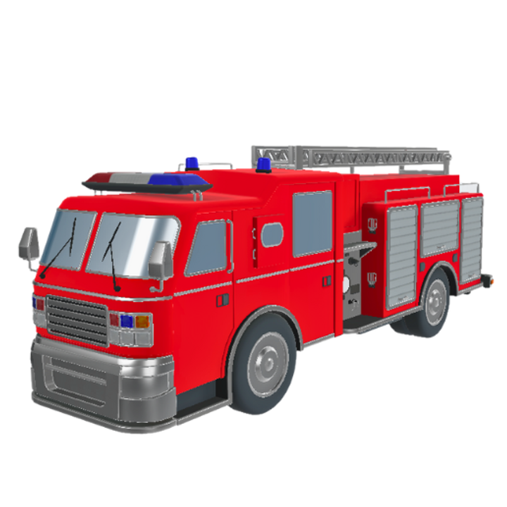 3D Printable Fire Truck – Realistic 3D Printable Emergency Vehicle ...