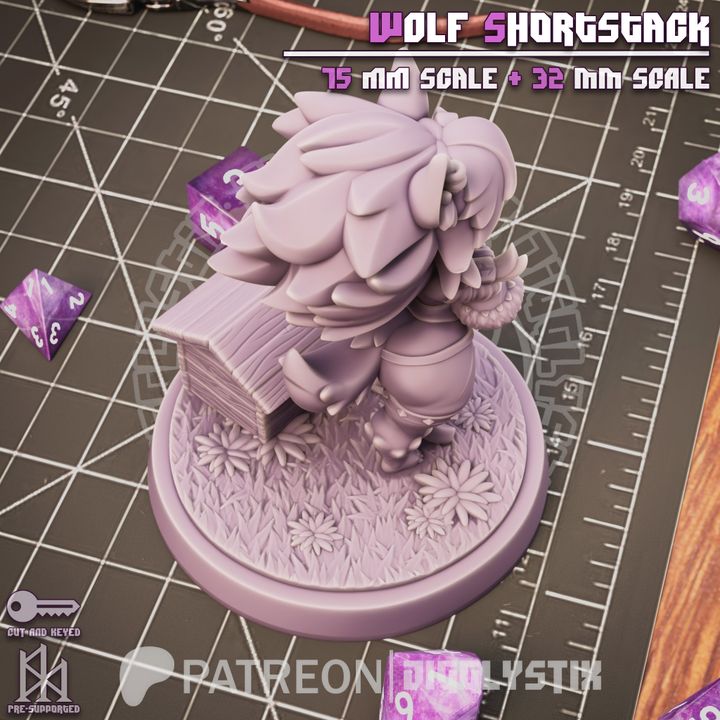 3D Printable Wolf Shortstack by Jigglystix