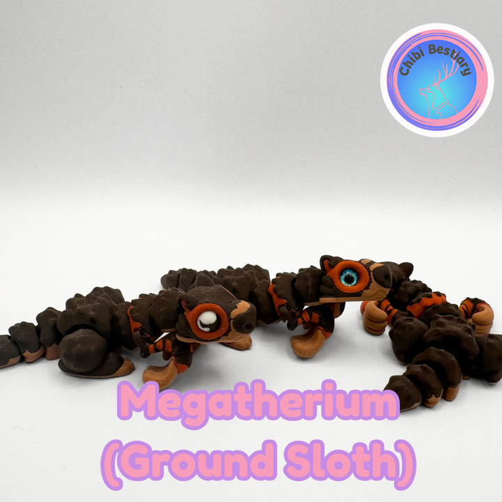 3D Printable Megatherium (Ground Sloth) Flexi by ChibiBestiary
