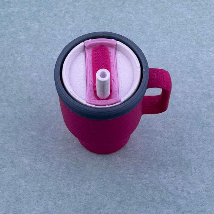 3D Printable Manley the St*nley Tumbler Clicker Fidget Keychain by ...