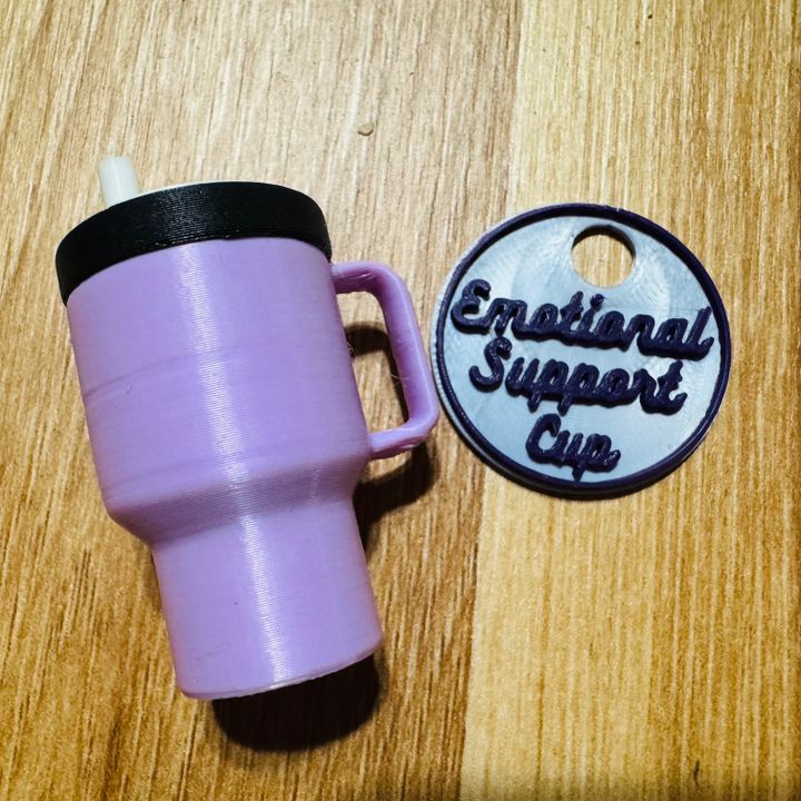 3D Printable Manley the St*nley Tumbler Clicker Fidget Keychain by ...