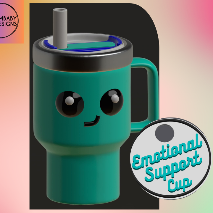 3D Printable Manley the St*nley Tumbler Clicker Fidget Keychain by ...