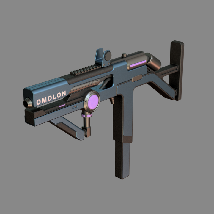 3D Printable Omolon Phosphorous MG4 – Destiny 2 full printable by MILITECH