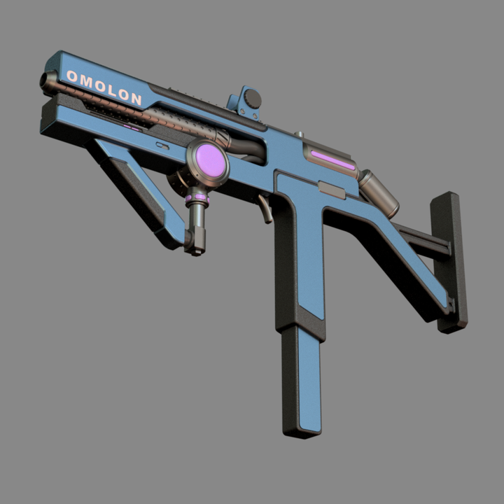 3D Printable Omolon Phosphorous MG4 – Destiny 2 full printable by MILITECH