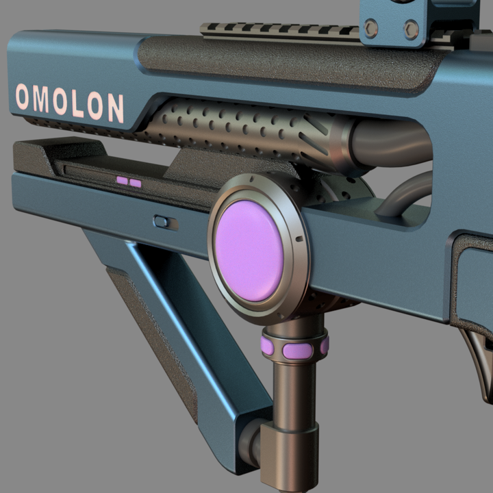 3D Printable Omolon Phosphorous MG4 – Destiny 2 full printable by MILITECH