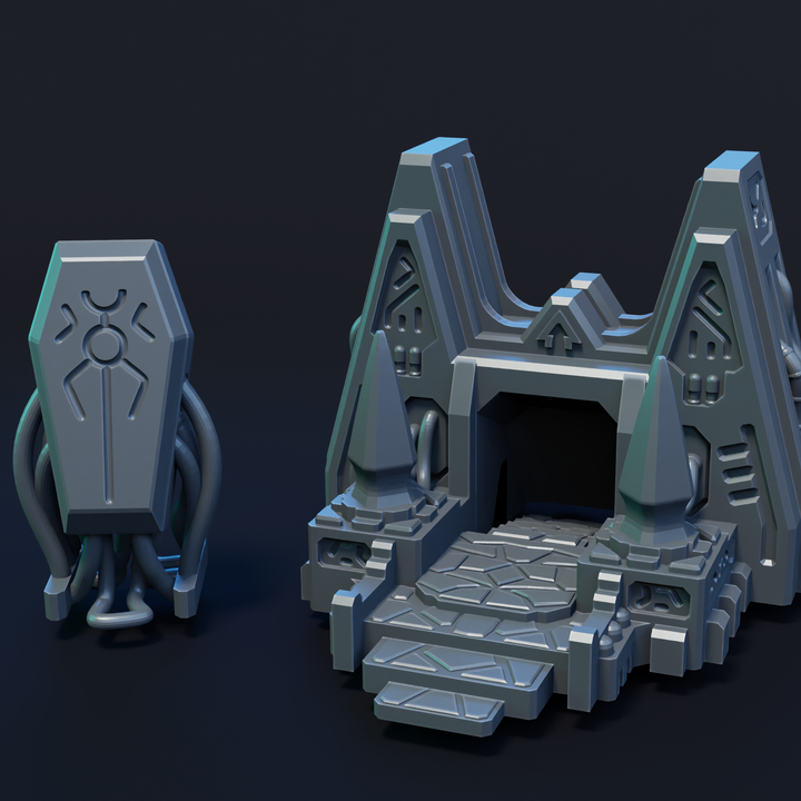 3D Printable Necropolis Sarcophagus by ddd_martin_miniatures