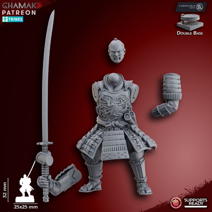 3D Printable Odachi Samurai by Ghamak