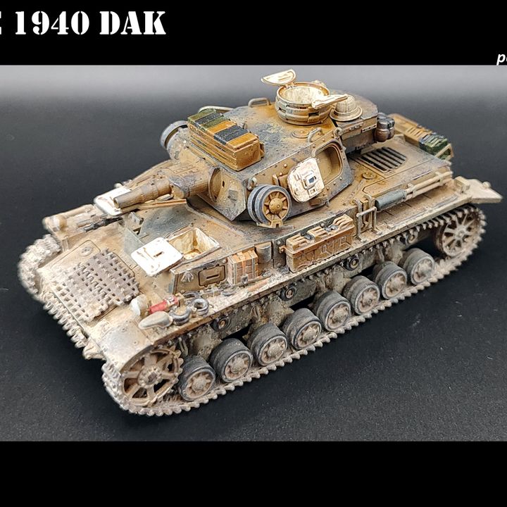3D Printable Panzer IV E 1940, Europe and DAK by Counlane Models
