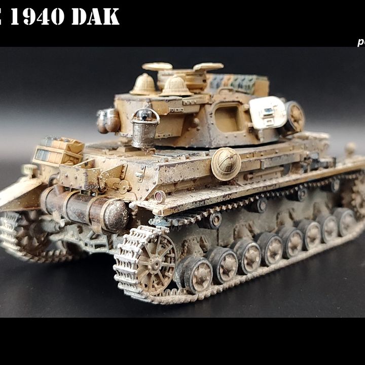 3D Printable Panzer IV E 1940, Europe and DAK by Counlane Models