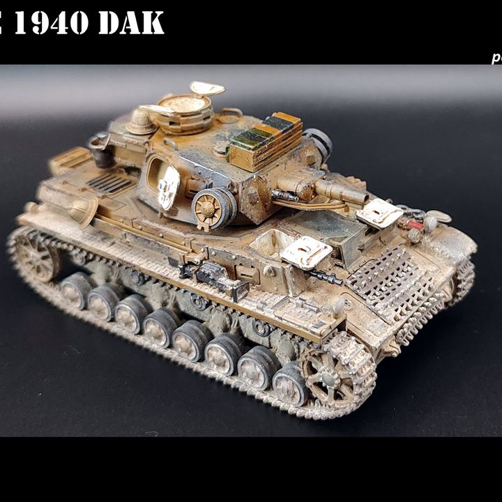 3D Printable Panzer IV E 1940, Europe and DAK by Counlane Models