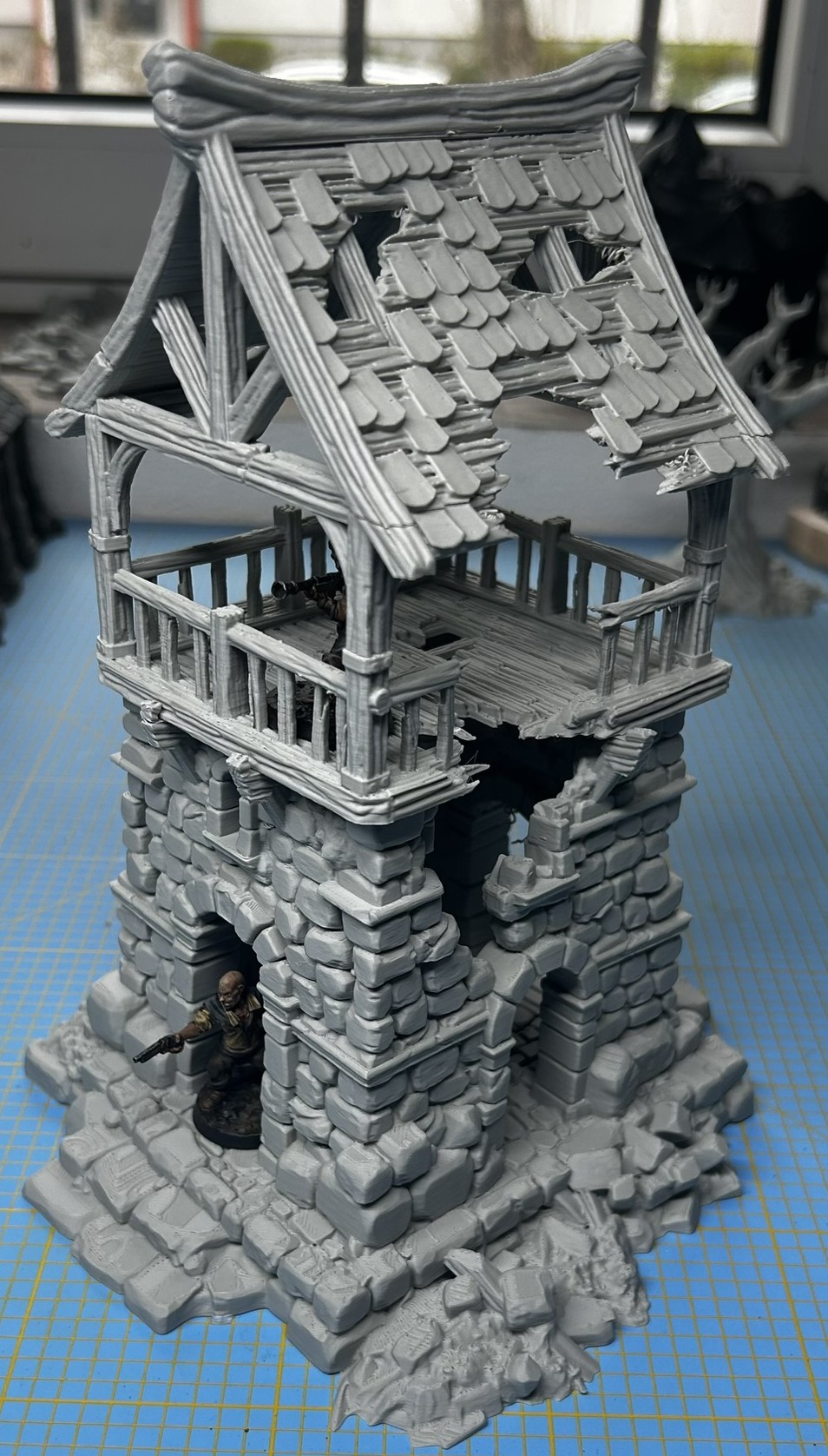 3D Printable Ruined Watchtower by My Dungeon